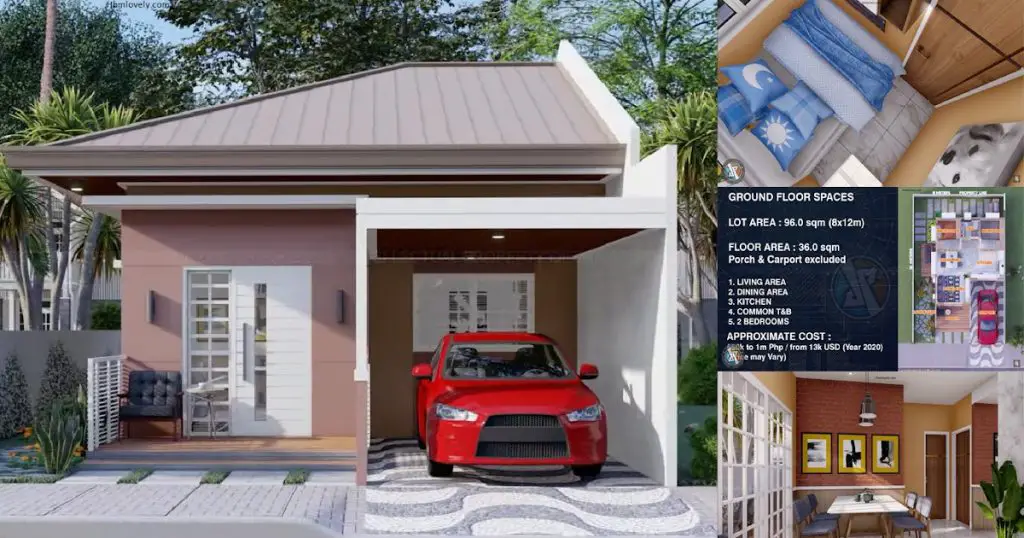 50 sqm Small House Inspiration with House Plan » HouseDesigns