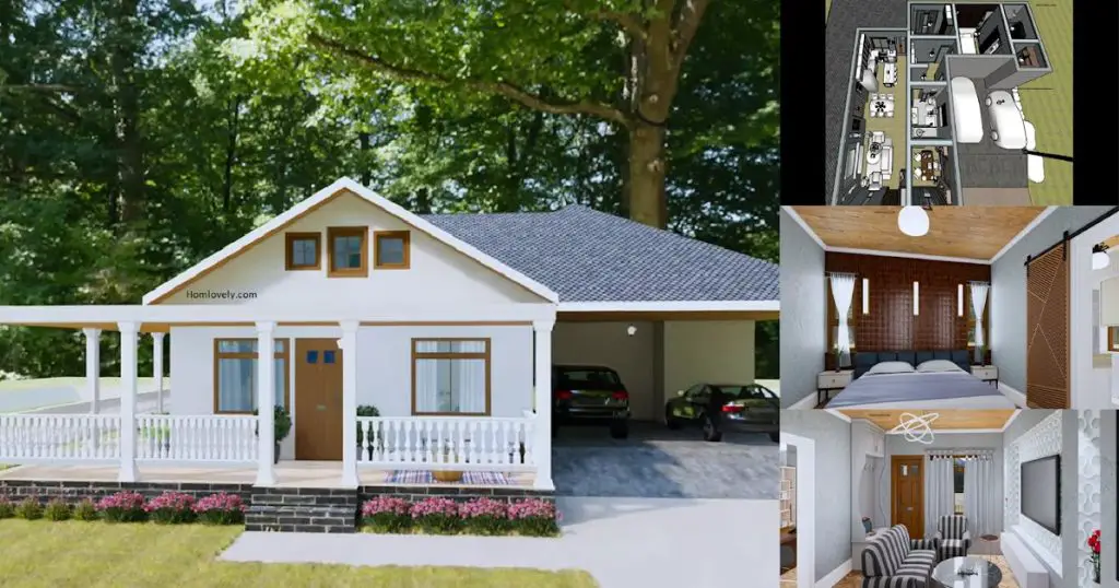 Spectacular House Design with 2-Car Garage + House Plan ~ » HouseDesigns