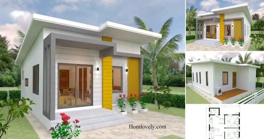 Likeable Small House Design With Floor Plan (7 x12 M) ~ » HouseDesigns