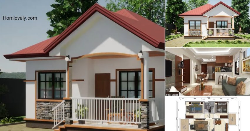 Pretty 67 SQM Small Bungalow House Design ~ » HouseDesigns
