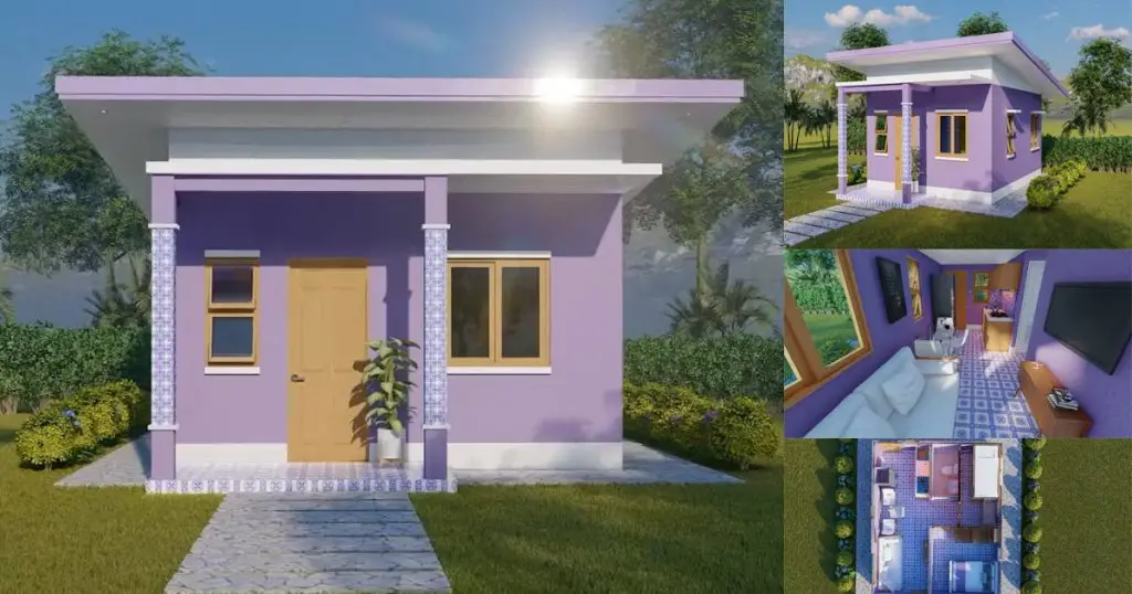 30 sqm Compact House Design with 2 Bedrooms ~ » HouseDesigns