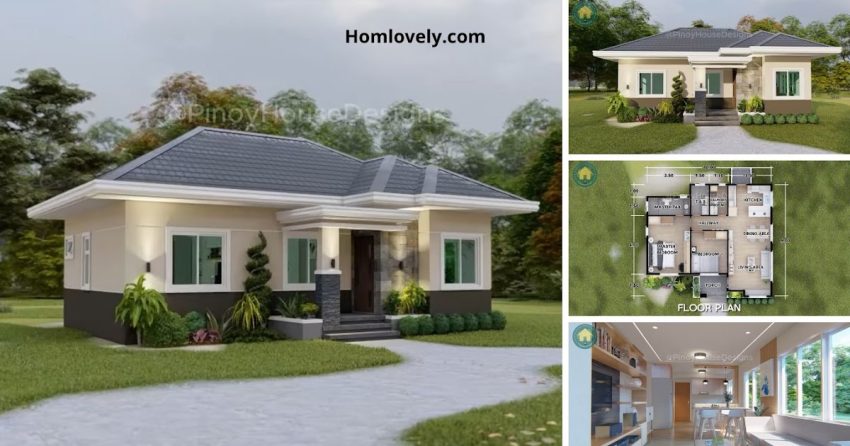 80 Sqm Perfect Small Bungalow House Design Concept ~ » HouseDesigns
