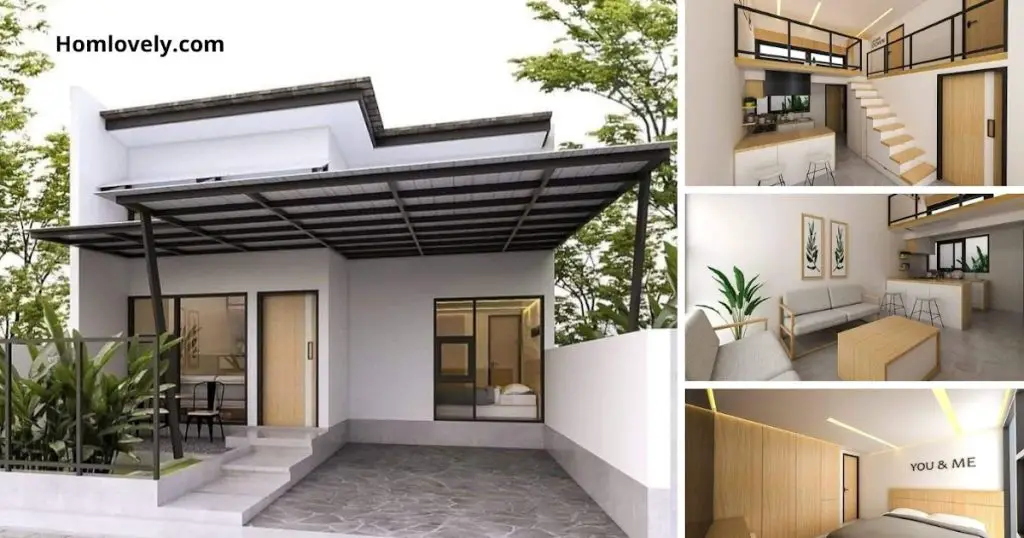 50 Sqm Small Loft Modern House Design Ideas, 2 Bedroom ~ » HouseDesigns