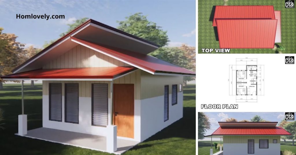 (5 X 7 m) Low-budget Half Concrete Half Clading House Design 180K Bahay ...