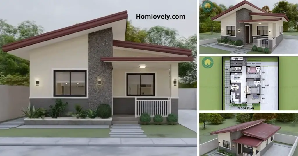 52 SQM Simple Bungalow House Design Ideas » HouseDesigns