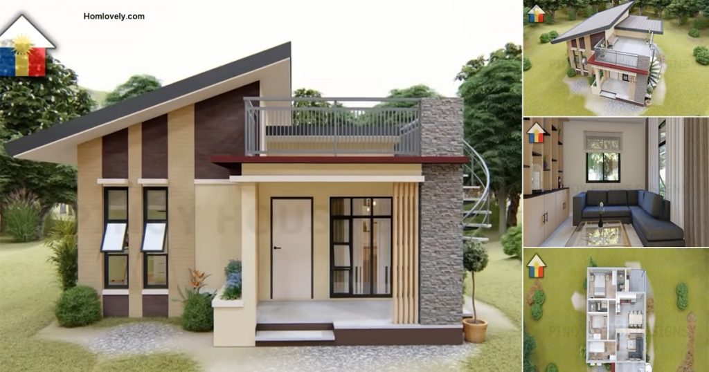 80 sqm Small House Design and Cost ~ » HouseDesigns