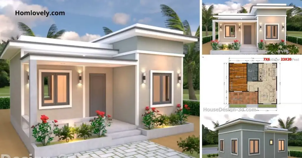 Small House Design with Floor Plans 7×6 Meter ~ » HouseDesigns