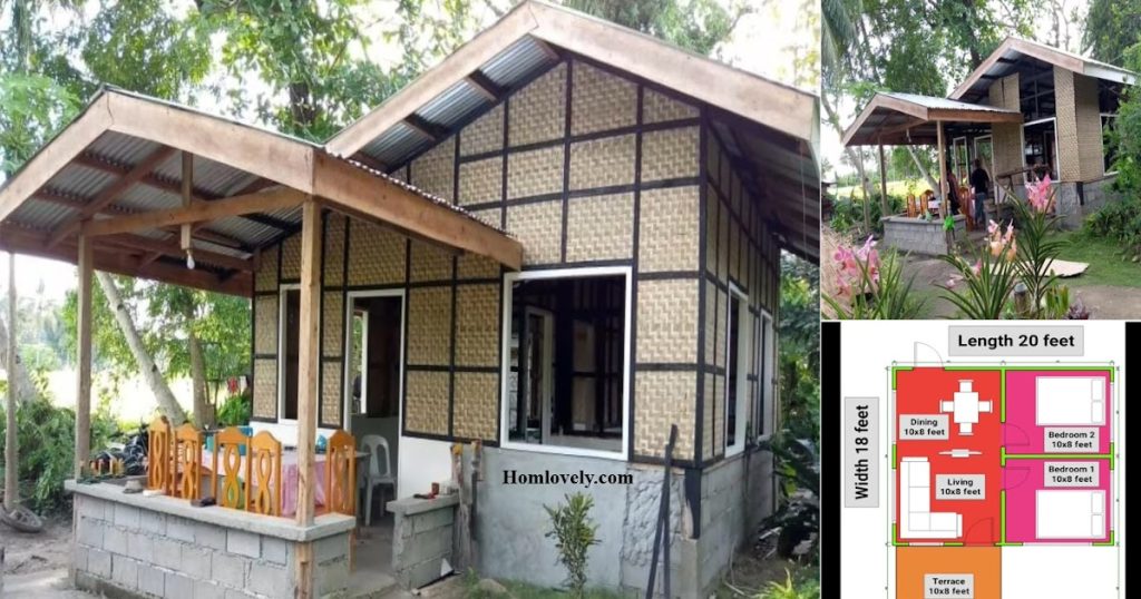 20 x 18 ft. OFW Simple Amakan House Half-Concrete with 2 Bedrooms ...