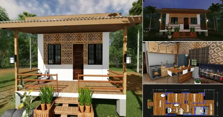 36 sqm 2-Bedroom Small Amakan House with Plan ~ » HouseDesigns
