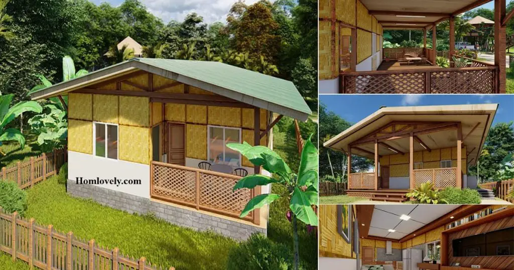Simple Half-Amakan & Half-Concrete Bungalow House ~ » HouseDesigns