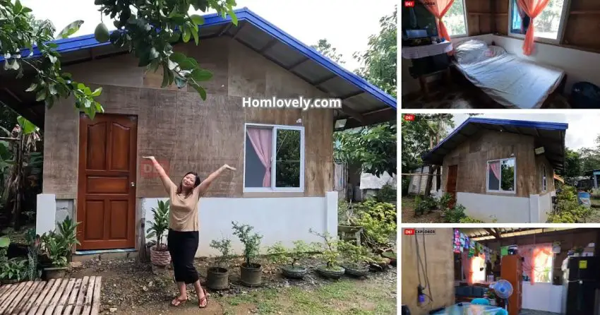 55 Sqm Half Concrete Half Plywood Bahay with 132K Budget Only ...