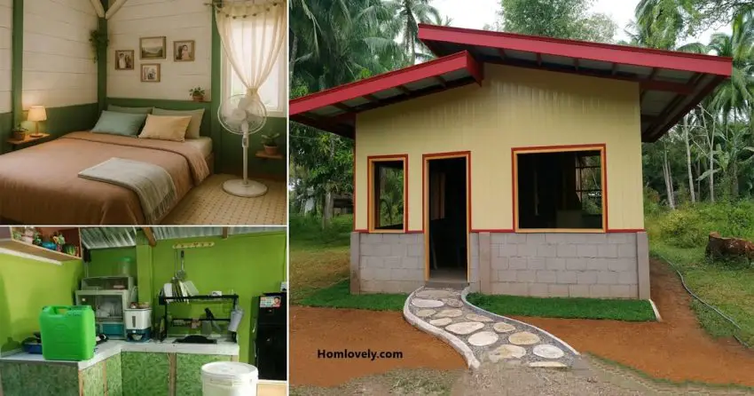 100K Metal Cladding Bahay House Design with Full Room ~ » HouseDesigns