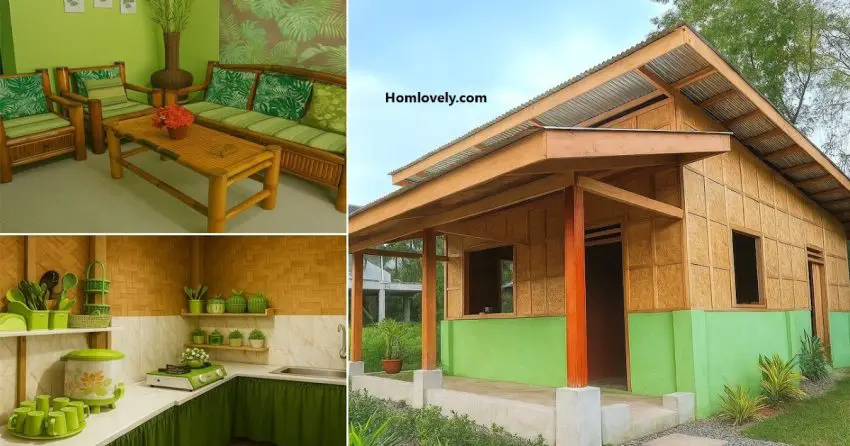 Maganda Native Amakan House with Green Color ~ » HouseDesigns